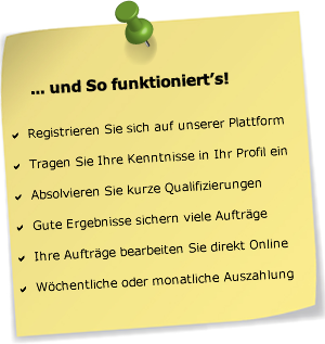 Online Geld verdienen als Clickworker